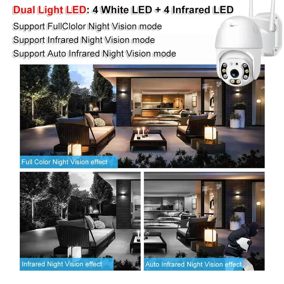 2023 Full Hd Wifi Security Camera Indoor Cctv With Night Vision Full ...