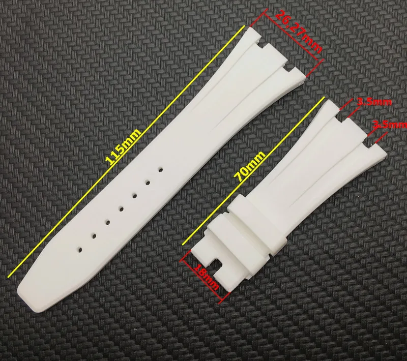 Silicone Rubber Watch Band for Audemars Piguet - 27mm