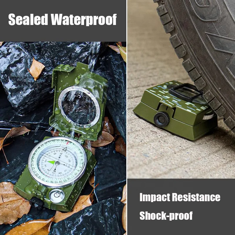 Multifunctional Tactical Survival Compass With Lanyard and Pouch ...