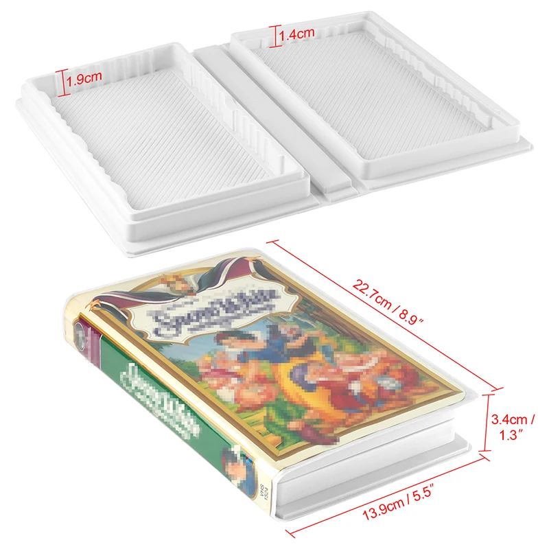White Vinyl Replacement Vhs Storage Clamshell Box For Ebay Plastic ...