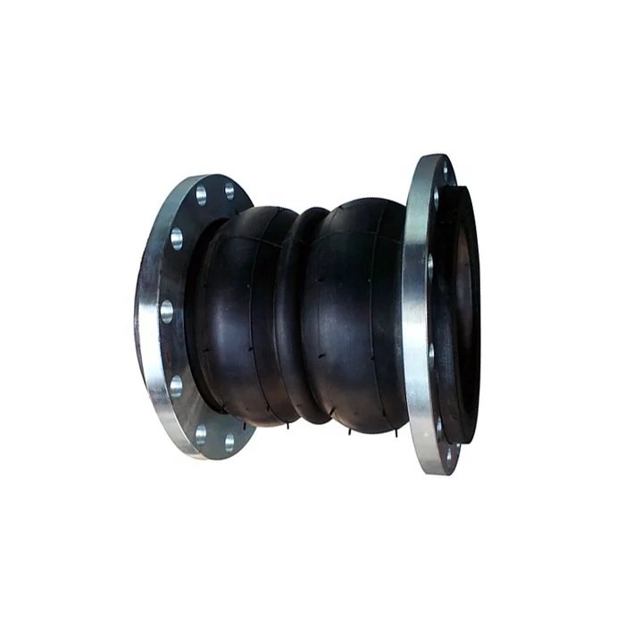 PN16 Double Sphere Metallic Flanged Flexible Rubber Bellow Expansion ...
