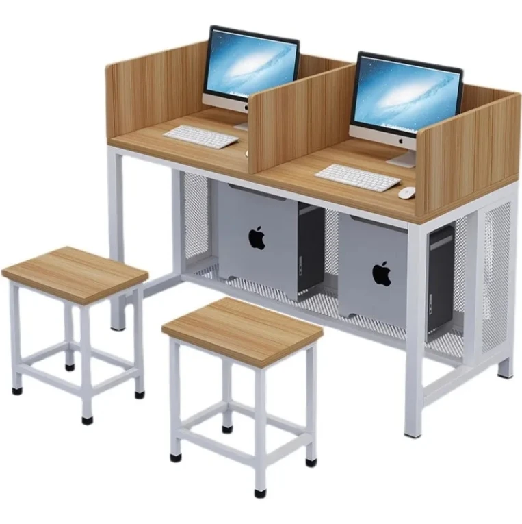 Single-seat School Tutoring Computer Desk With Screen Baffle ...
