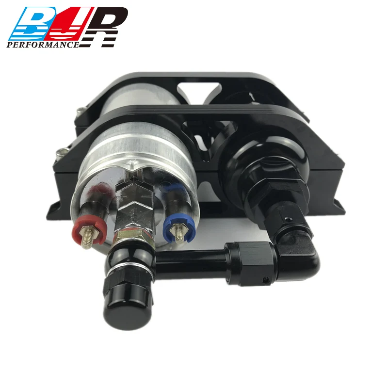 BJR Dual Billet Fuel Pump Filter Mounting Bracket Clamp Kit