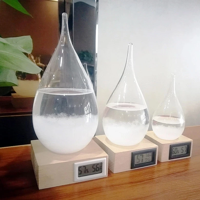 Storm Glass Weather Stations Water Drop Weather Predictor Creative ...