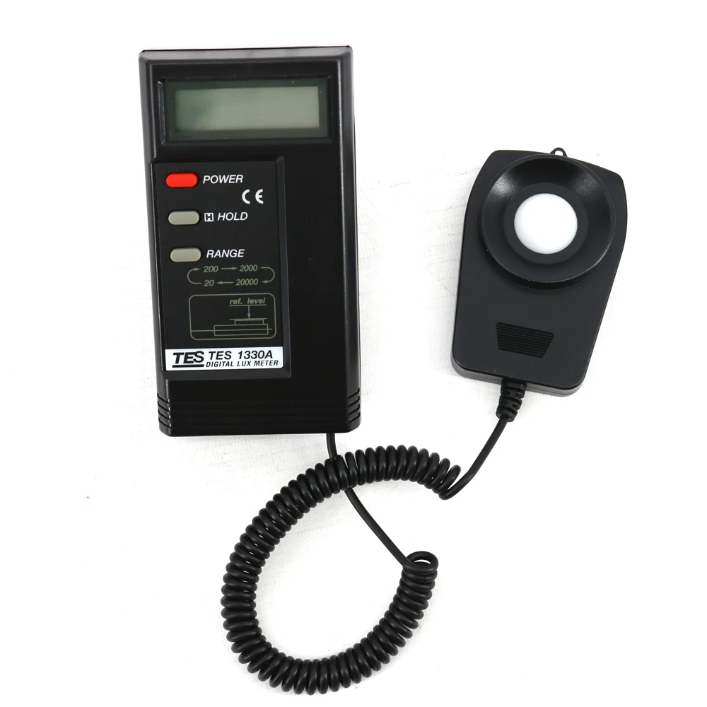 Original Tes Digital Lux Meter Test Range 20 / 200 / 2000 / 20000 Lux ...