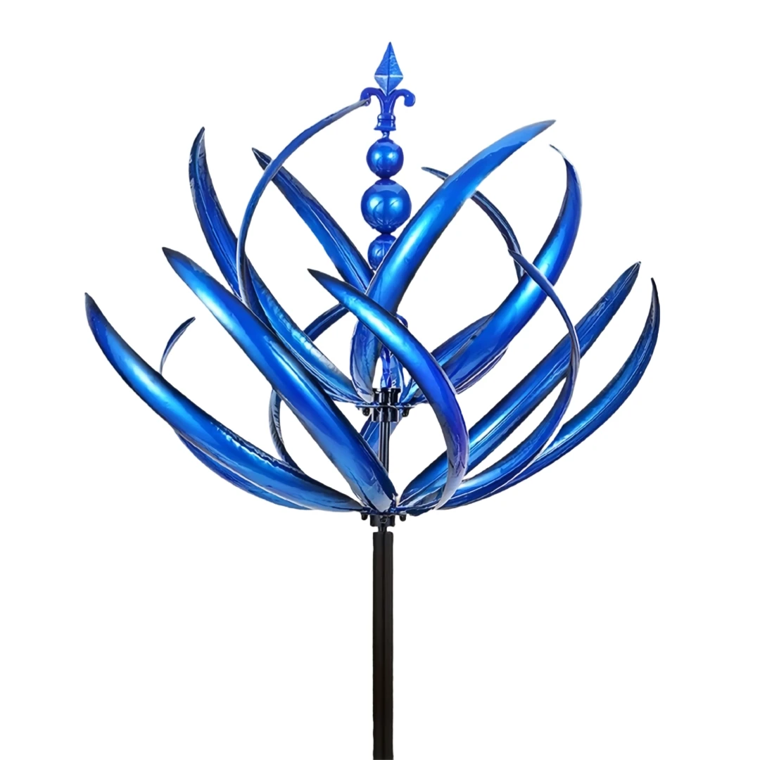 Metal Wrought Iron Spinning Top Windmill Harlow Wind Spinner Wrought ...