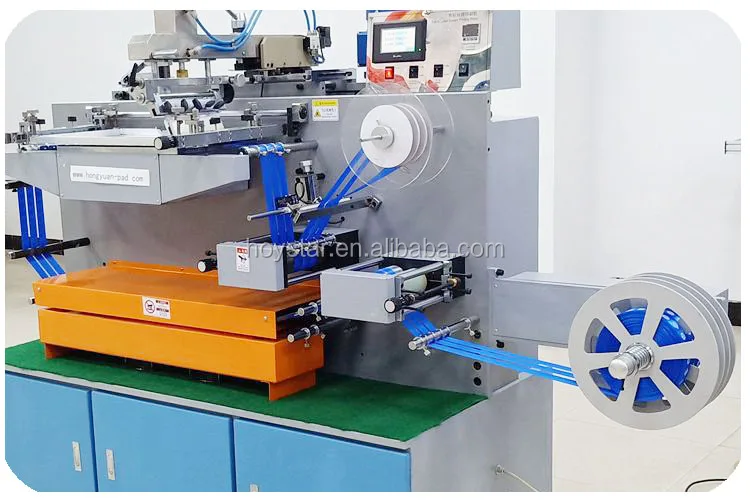 Fully Automatic One Color Silk Screen Label Printing Machine For Satin ...