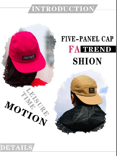 Fashion Custom Nylon Black Short Bill 5 Panel Cap With Woven Label ...