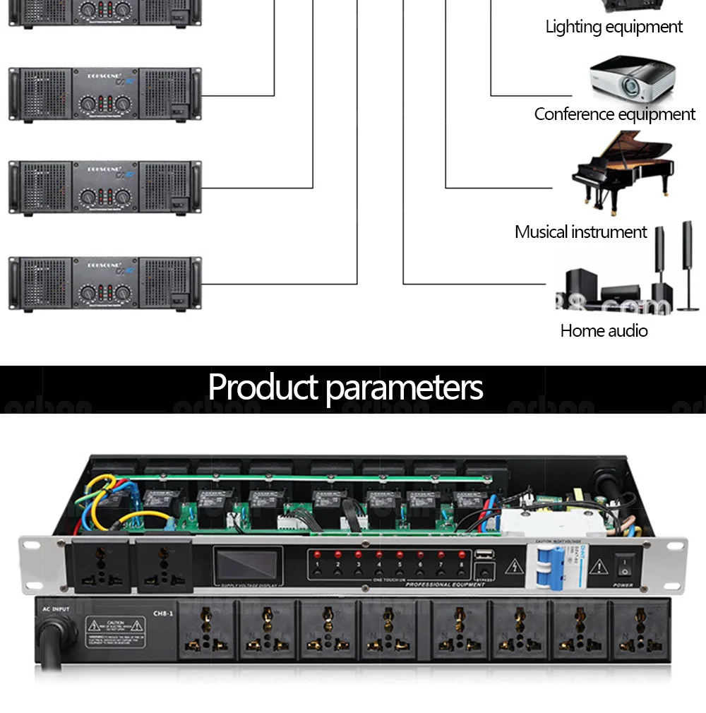 GAX-820 Power Sequencer - Efficient Stage Equipment Management