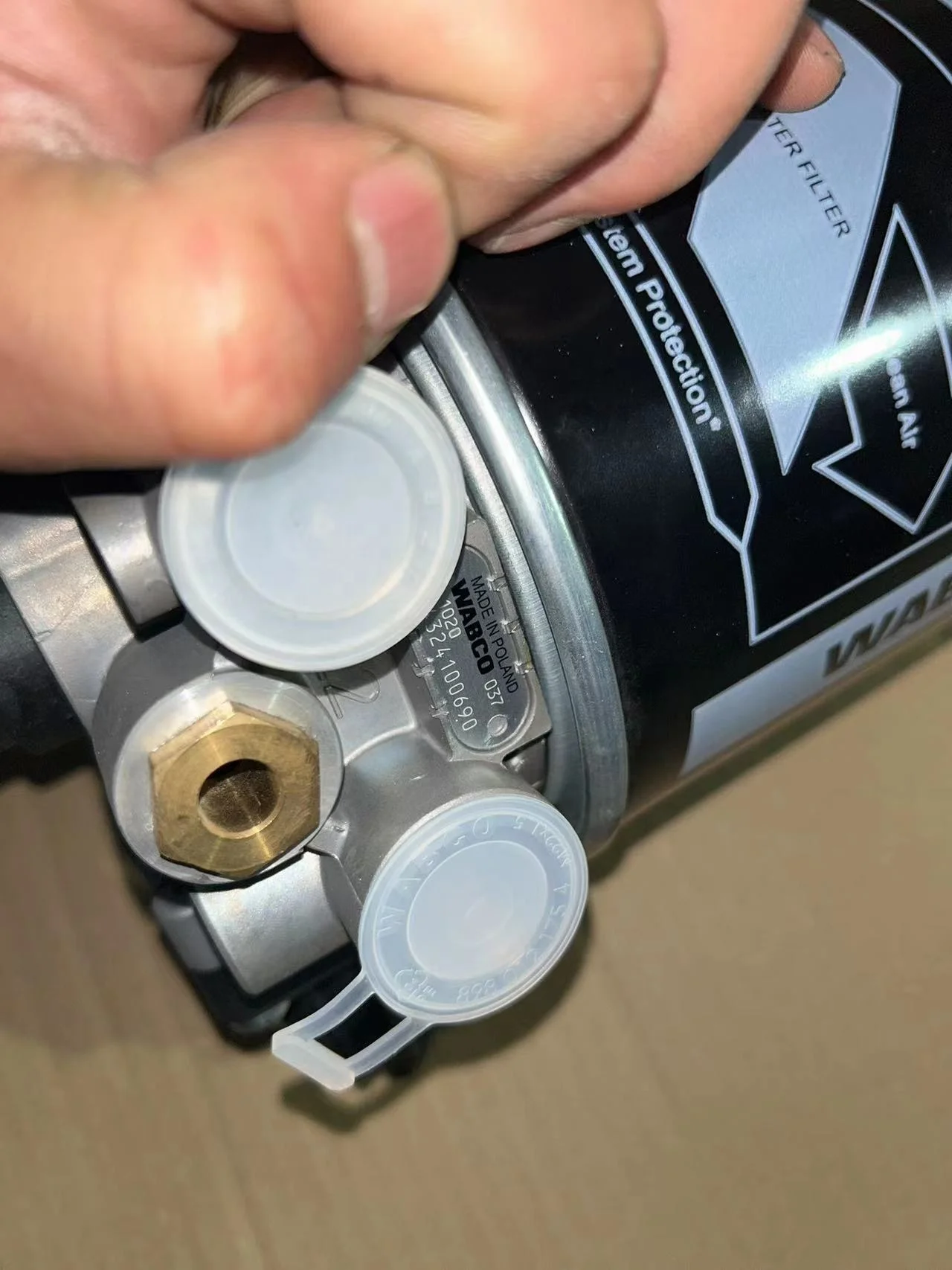 Wabco 4324100690单室空气干燥器a0014316215 390854 V-olvo S-cania Daf欧洲卡车零件m ...