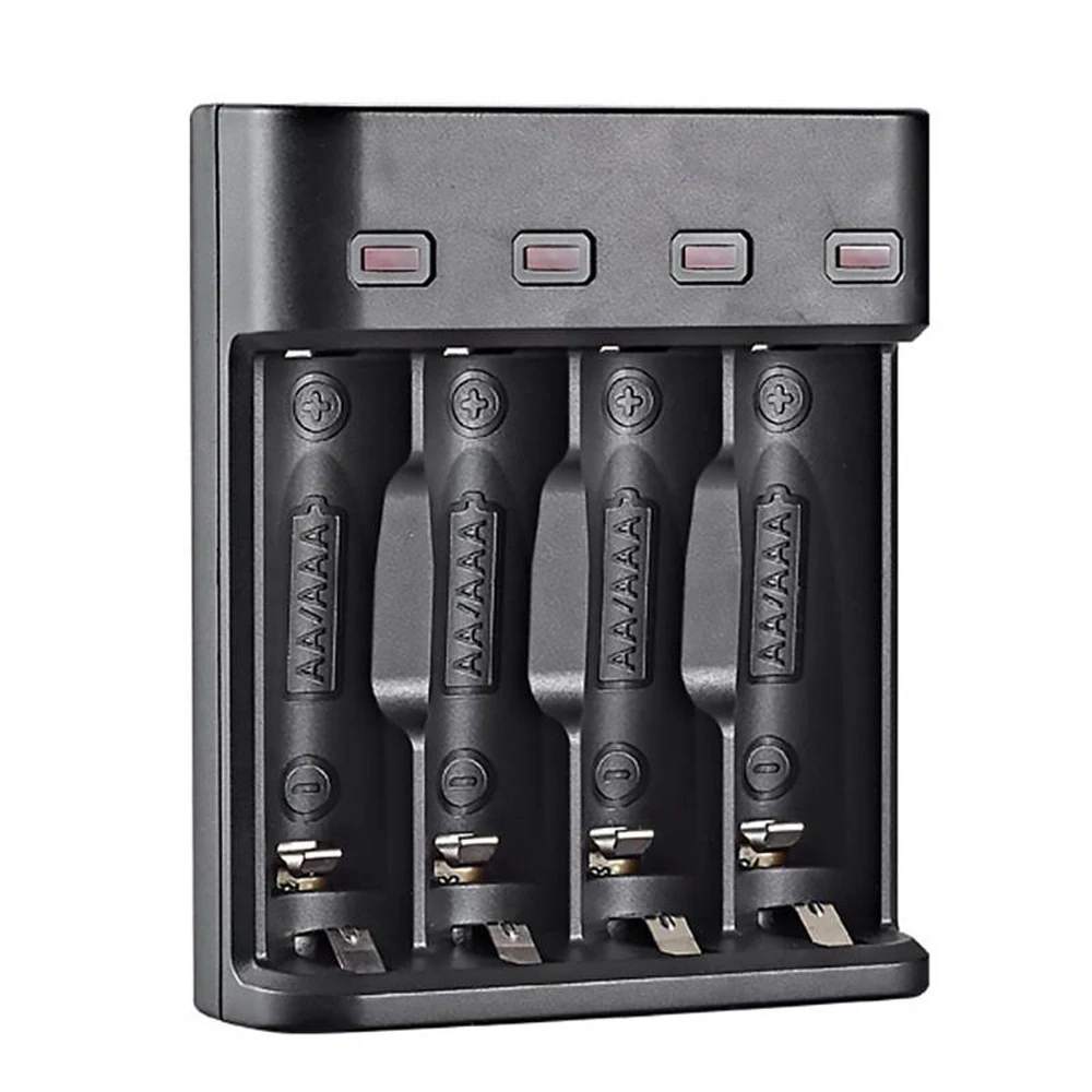 4 Slots Smart Universal Battery Charger for Rechargeable Batteries