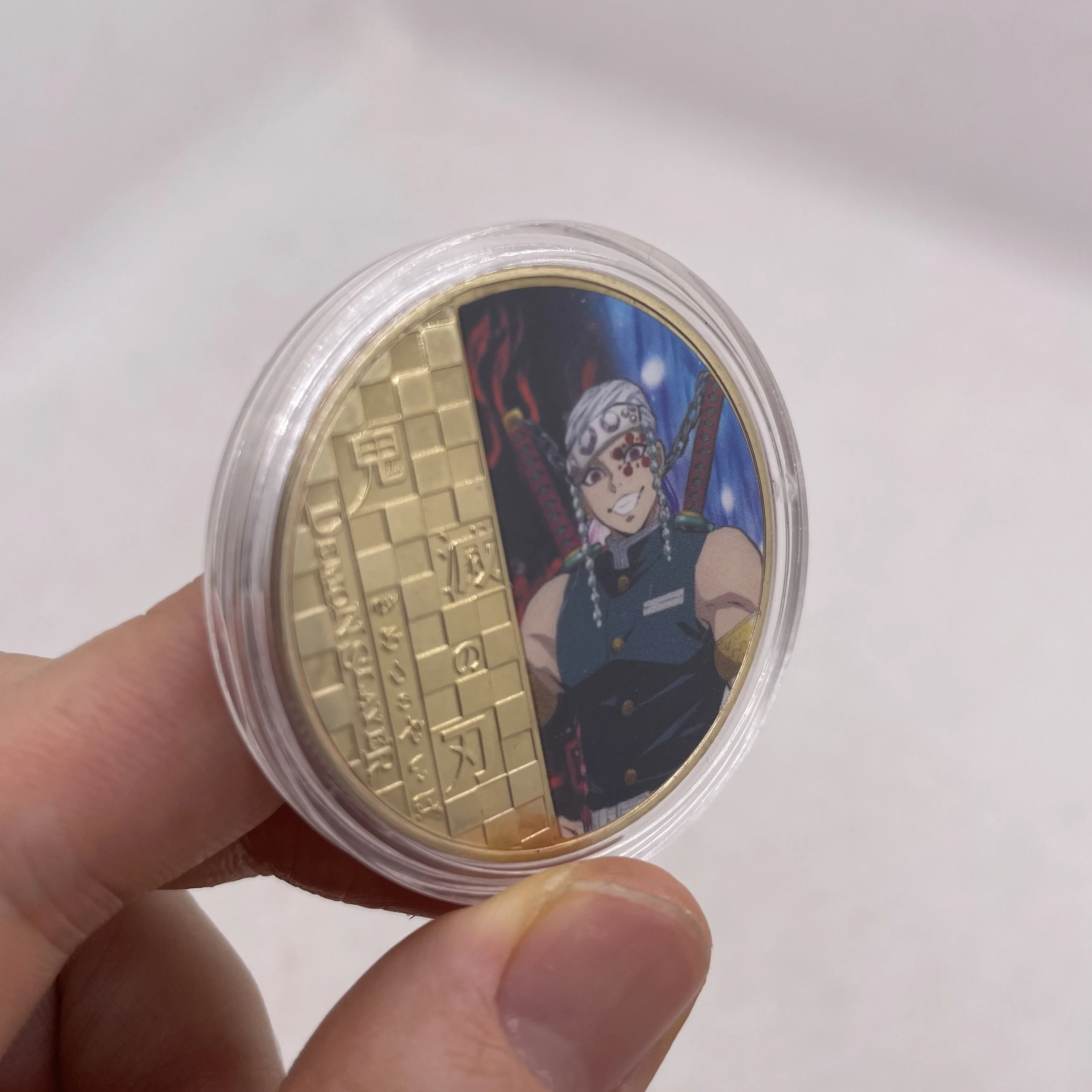 Japan Anime Demon Slayer Coin Gold Plated Coins Commemorative ...