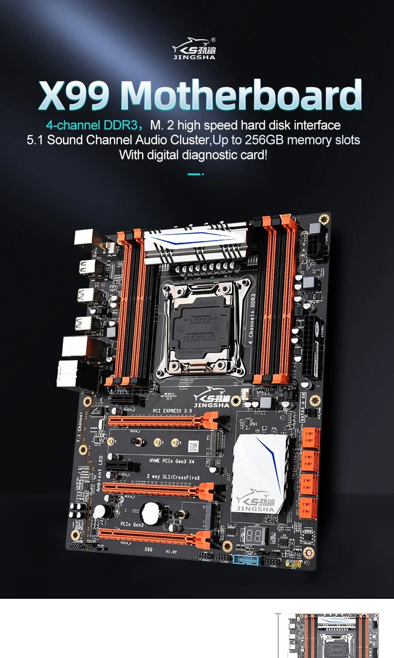 Wholesale X99 Lga 2011motherboard 8* Ddr3 256gb Pc Desktop M-atx Gaming ...