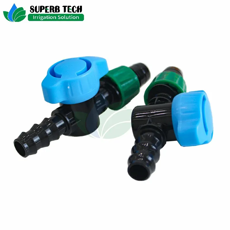 Dn16*16 Irrigation Tape Connector Plastic Barb Lock Drip Tape Valve ...