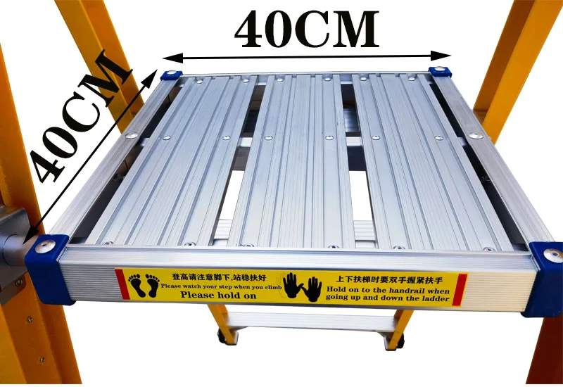 Insulated Platform Ladder - Safe and Durable Folding Ladder