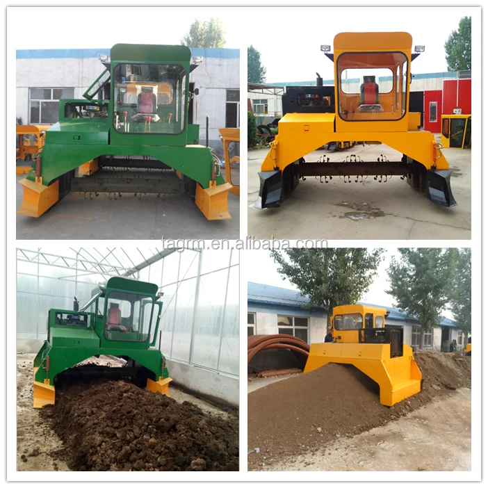 M2500 Self-propelled Compost Bio Waste Animal Manure Mixer Organic ...