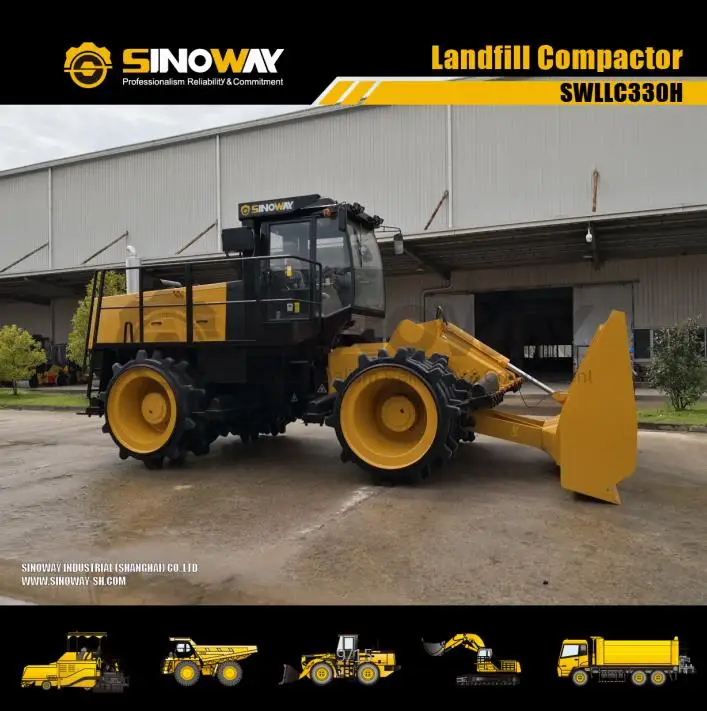 China Bomag Technology Trash Compactor 33ton Refuse Compactor For Waste ...