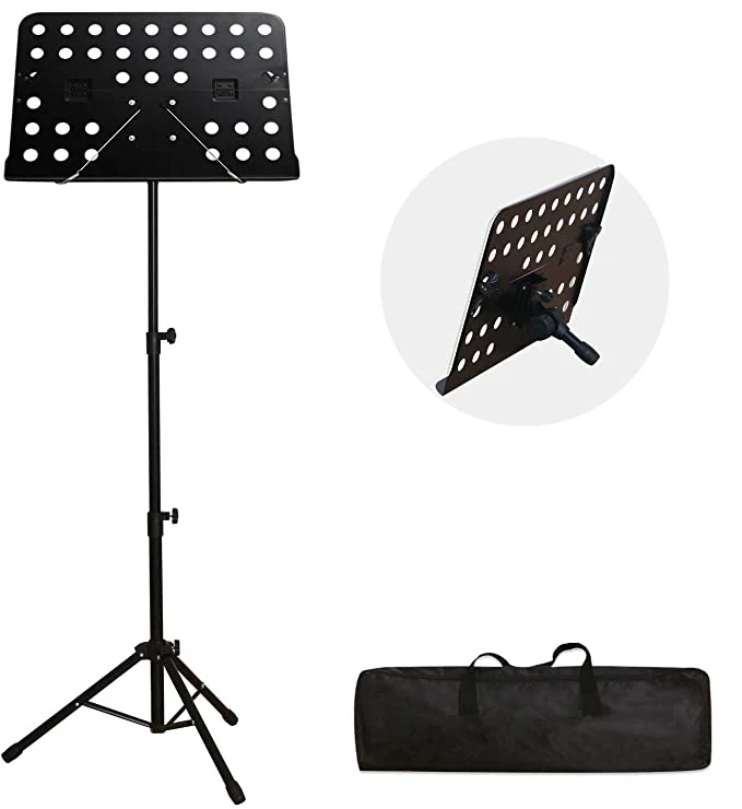Metal Music Stand With Carrying Bag Music Tray And Music Sheet Clip ...