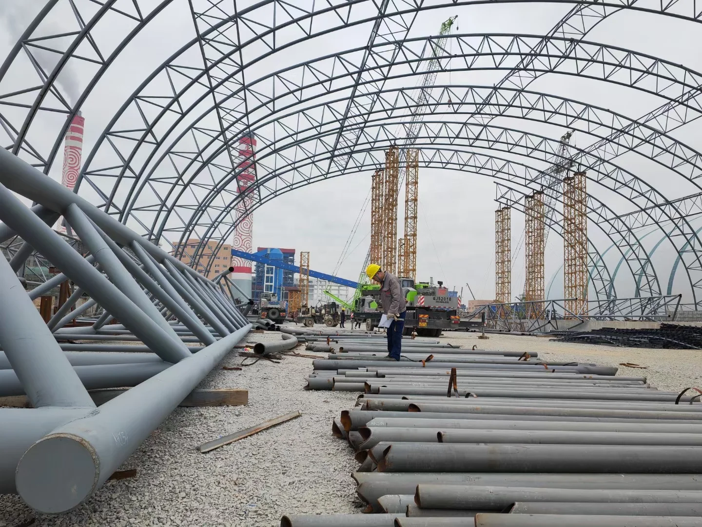 Yunjoin Steel Truss Frame Pedestrian Crossing Bridge Metal Structure ...