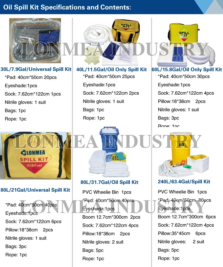 240l Oil Spill Equipment Oil Spill Management Oil Spill Kit - Buy Oil ...