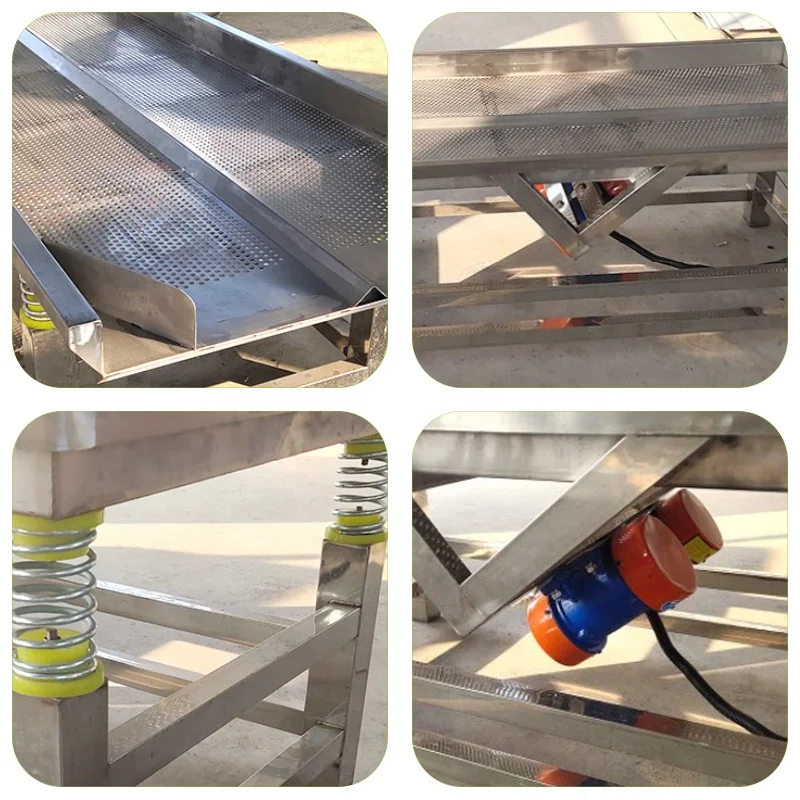 Vibration Dewatering Machine Vegetable and Fruit Vibrator Drain Water ...
