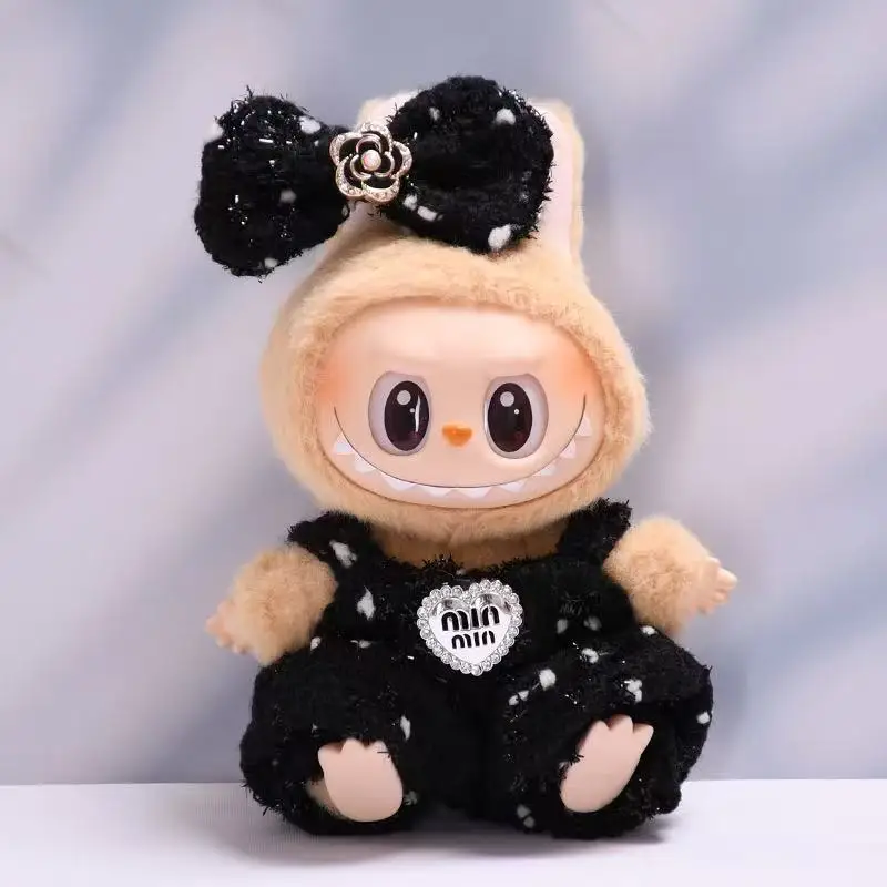 Labubu Cute Mini Minmin Outfit With Bow Labubu Designer Gem Clothes ...