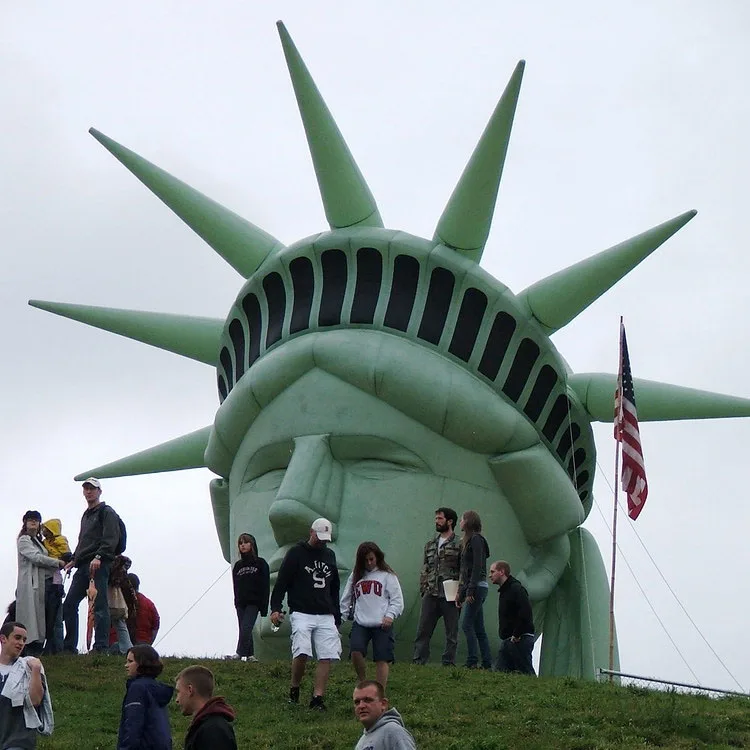 Customized Inflatable Statue of Liberty Head Model Balloon