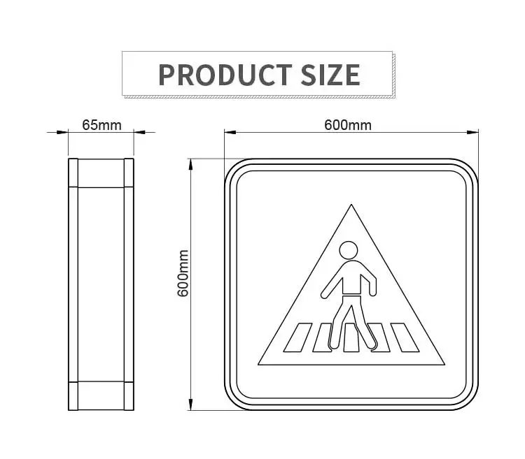 Pedestrian Crossing LED Strobe Lighting - Solar Safety Signs