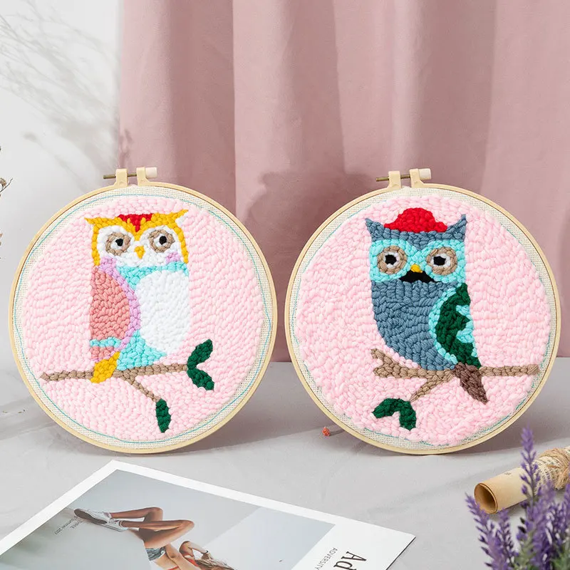 Poke Show Cross Stitch Handmade Diy Embroidery Woolen Yarn Russian Art ...