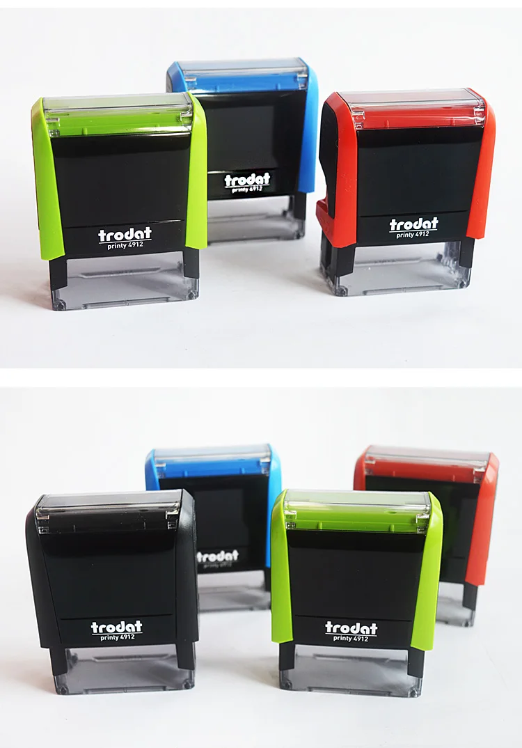 Trodat Stamp 4912 Office Self Inking Colorful Rubber Self-inking Stamp ...
