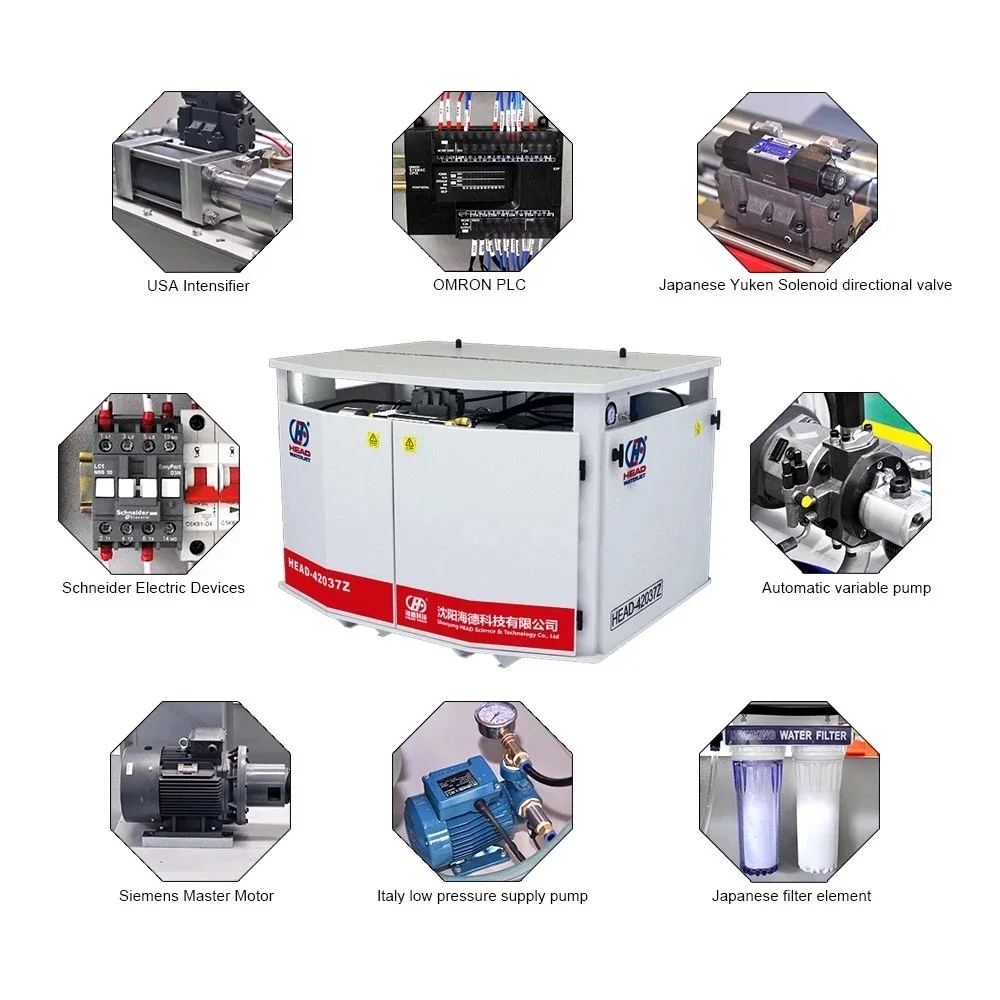 Water Jet Cutting Machine 60000 Psi High Pressure Intensifier Pump ...