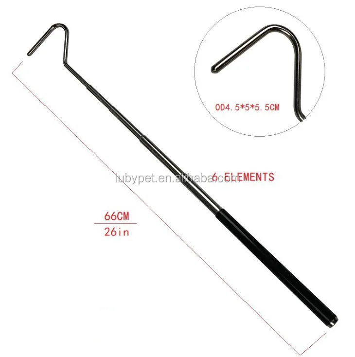 Portable Mini Snake Hook - Collapsible Stainless Steel Tongs