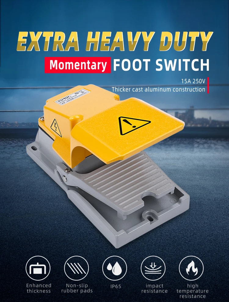 110v 220v Waterproof Electric Foot Pedal Switch With Tuv Ce Approval ...