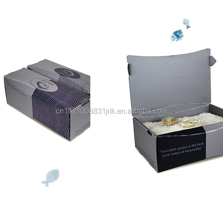 PP Corrugated Seafood Shipping Container Crate - Eco-Friendly Plastic ...