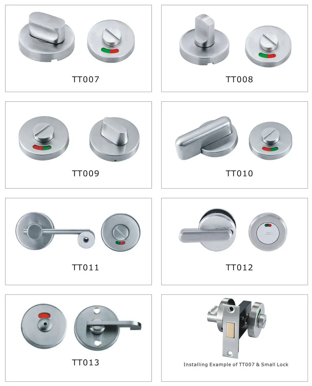 Toilet Cubicle Accessory Thumb Turn Door Locks for Toilet Partition ...