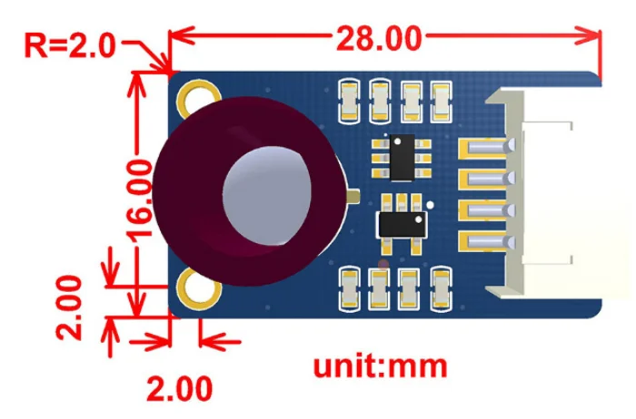 Mlx90640 Infrared Thermal Imager Module Sensor 32 24 Pixels 50 Degrees 110 Degrees I2c