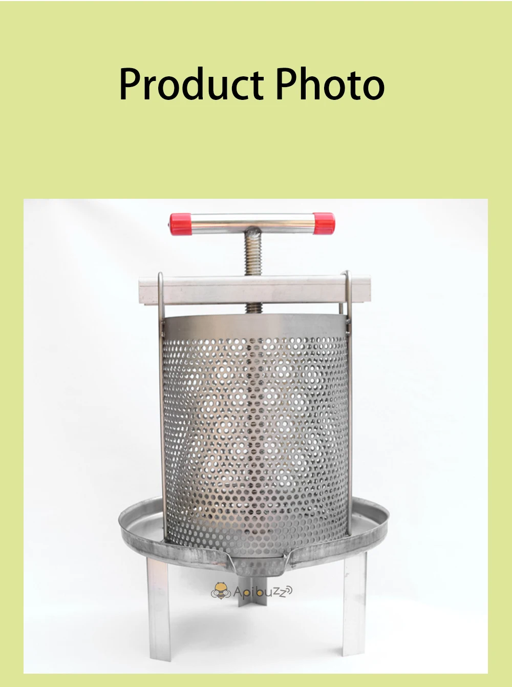 Stainless Steel Honey Press - Efficient Beekeeping Equipment