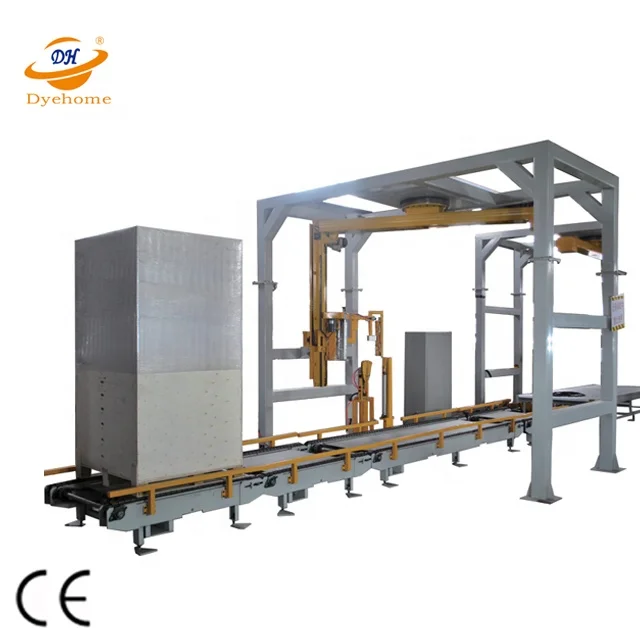 Skid Stretch Film Wrapper/wrap/ Automatic Pallet Wrapping Machine With ...