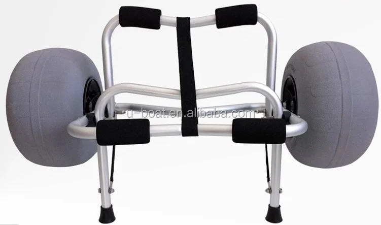 Detachable Kayak Carrier with Big Inflatable Balloon Tires