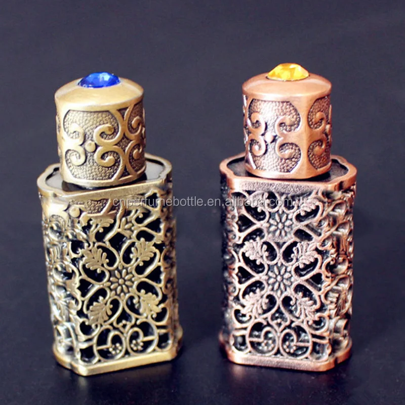 Arabian Metal 3ml Glass Attar Bottles - Dubai Essentials