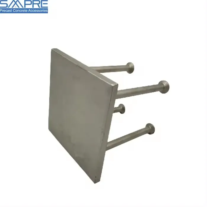 Precast Concrete Pile With The End Plate And The End Plate Of Precast ...