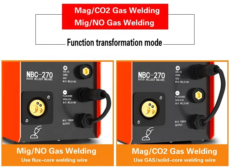 Nbc-270 New Multi-function 4-in-1 No Gas Shielded Welding Argon Welding ...