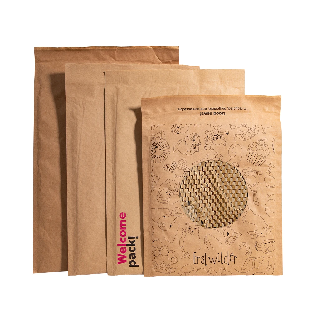 Kraft Paper Mailer Honeycomb Paper Bag Custom Size Honeycomb Envelope ...