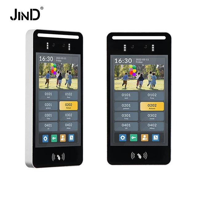 8 Inch IC/ID Card Face Recognition 1080P HD TCP/IP Intercom System Tuya ...