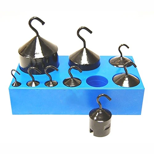 Gelsonlab HSPD-324 Educational Black Enamel Hooked Weight Set