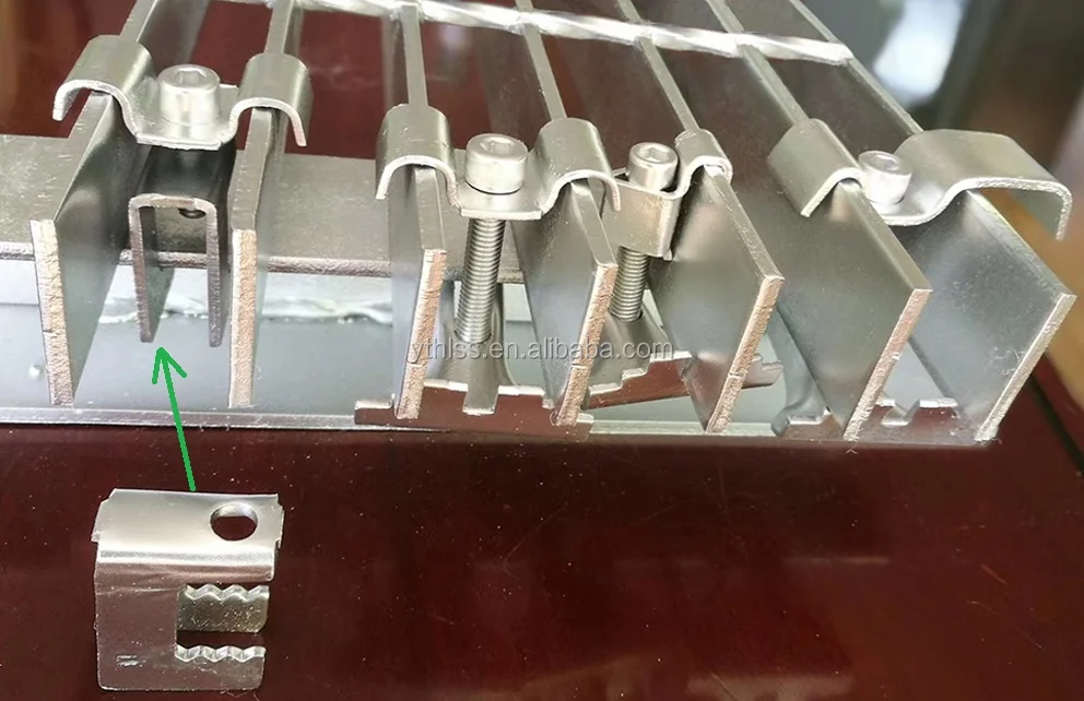 Galvanized Grating Fixing Clamps - Durable Steel Clips