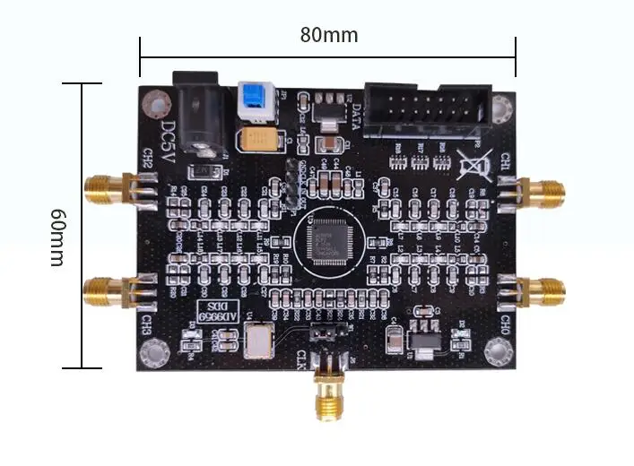 Taidacent Rf Signal Source 2 Mhz Four Direct Digital Synthesizer Dds Module Dds Signal Generator ...