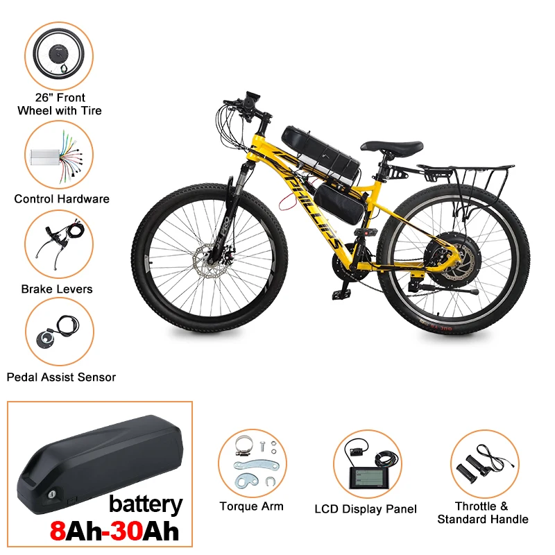 34v 36v 48v 10ah 20ah E-bike Lithium Ion 18650 Battery Packs Electric ...