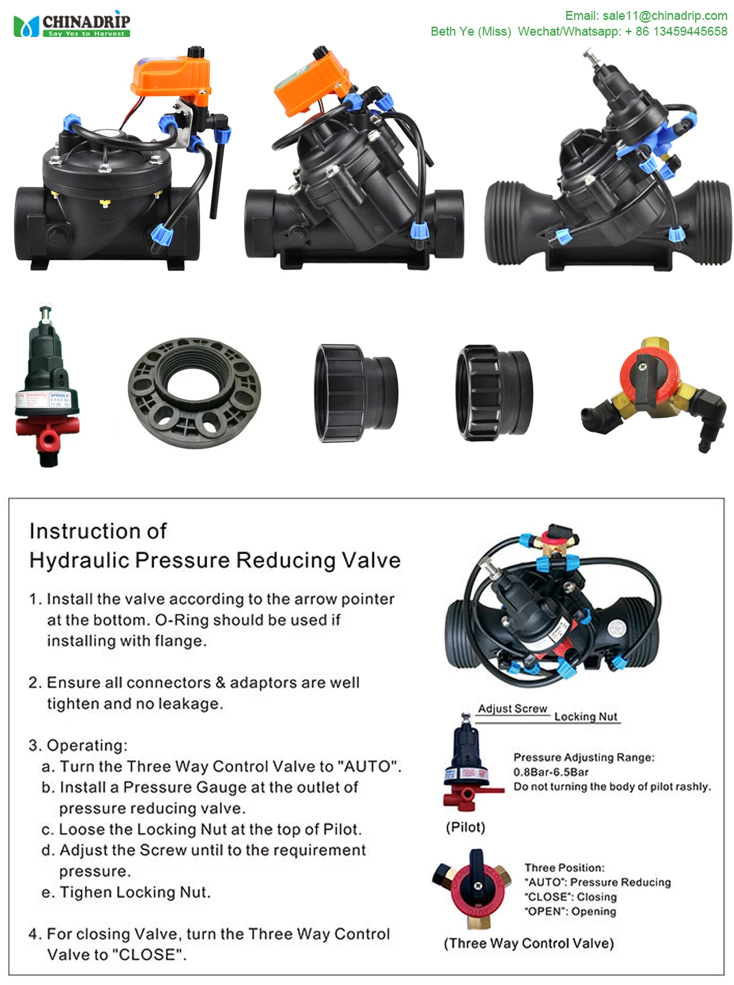Hydraulic Control Valve for Drip Irrigation - Efficient Water Management