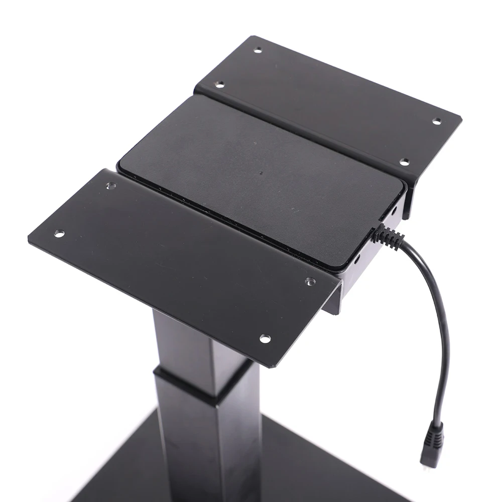 Vansdesk One Leg 3 Stage Square Tube Table Automatic Electric Smart ...